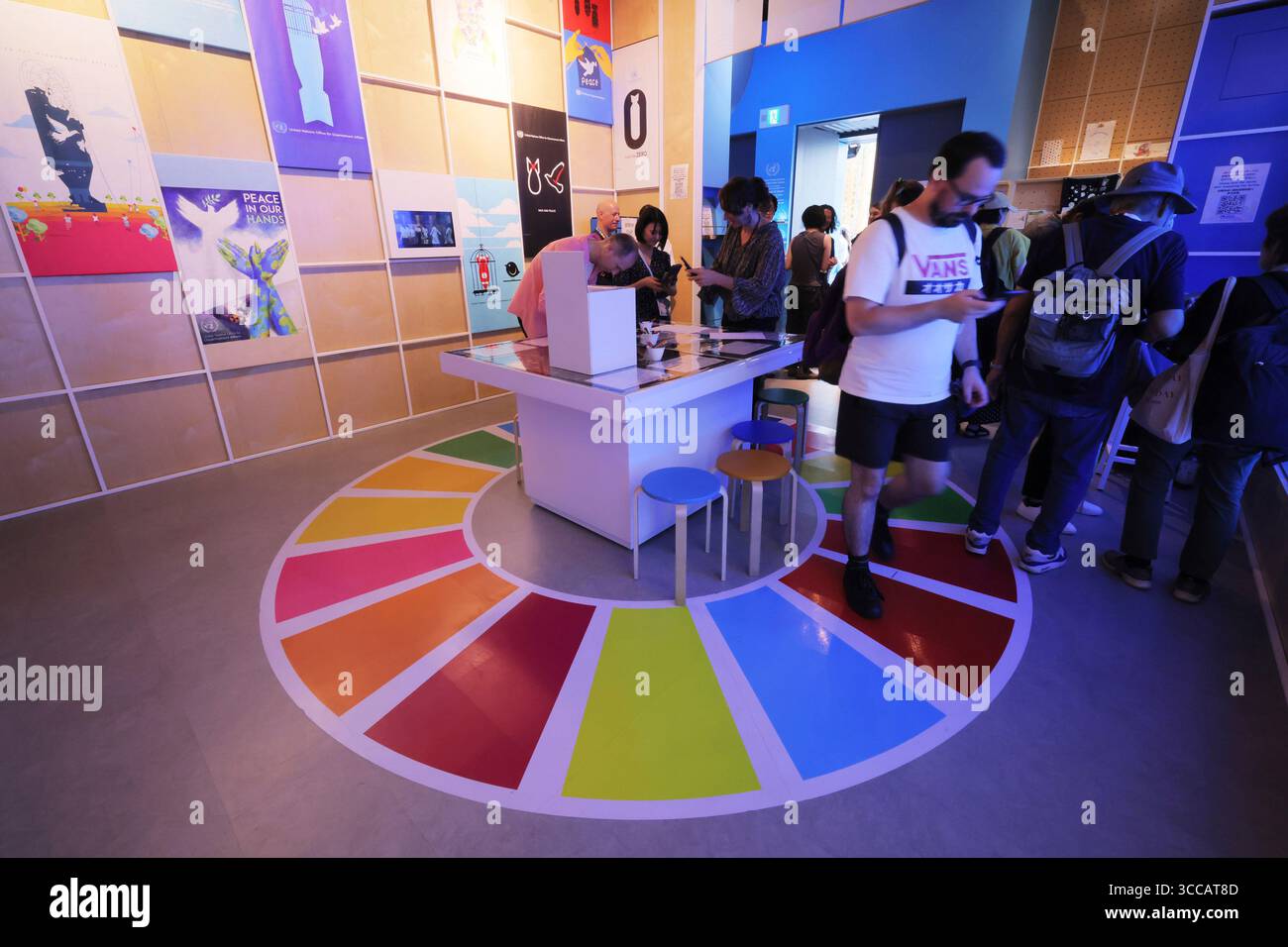 A photo shows United Nations (UN) pavilion at Yumeshima, venue for Expo ...