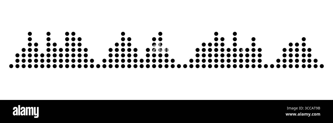 Sound radio wave icon, voice message podcast audio recording. Music ...
