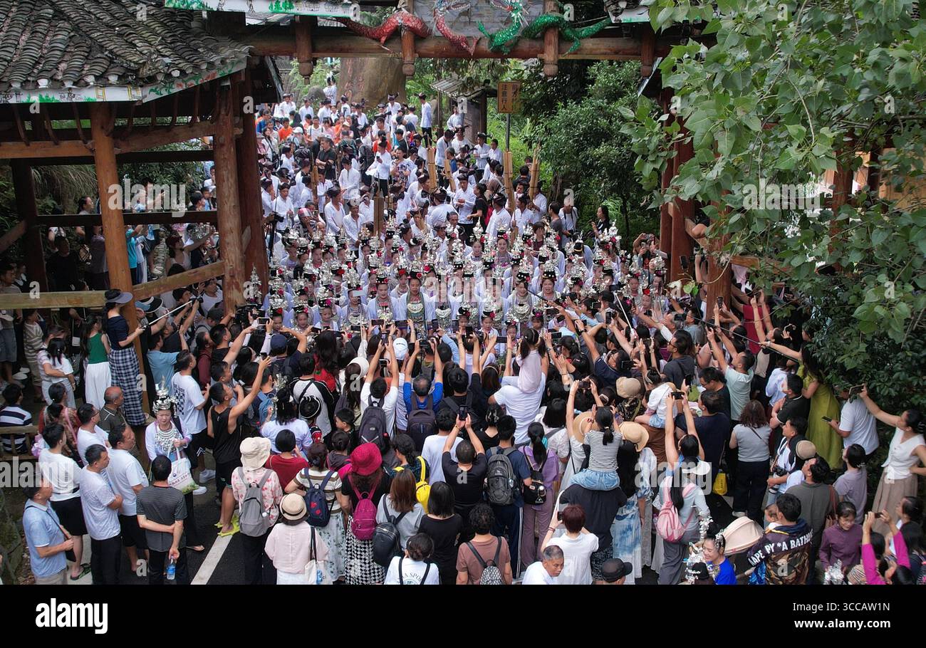 Dong ethnic people celebrate Hantian Festival in Liping County, Qiannan ...
