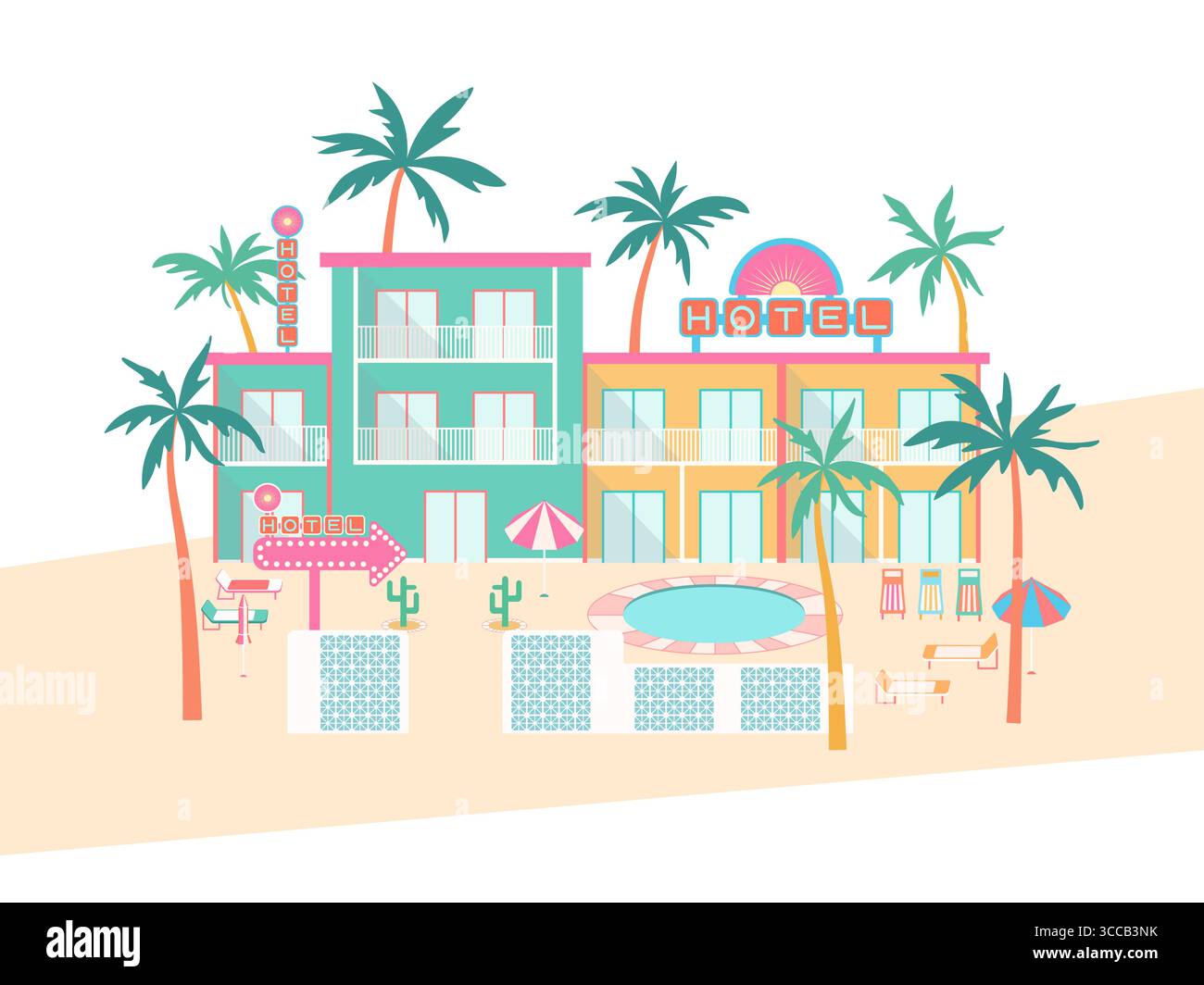 White sunbeds Stock Vector Images - Alamy