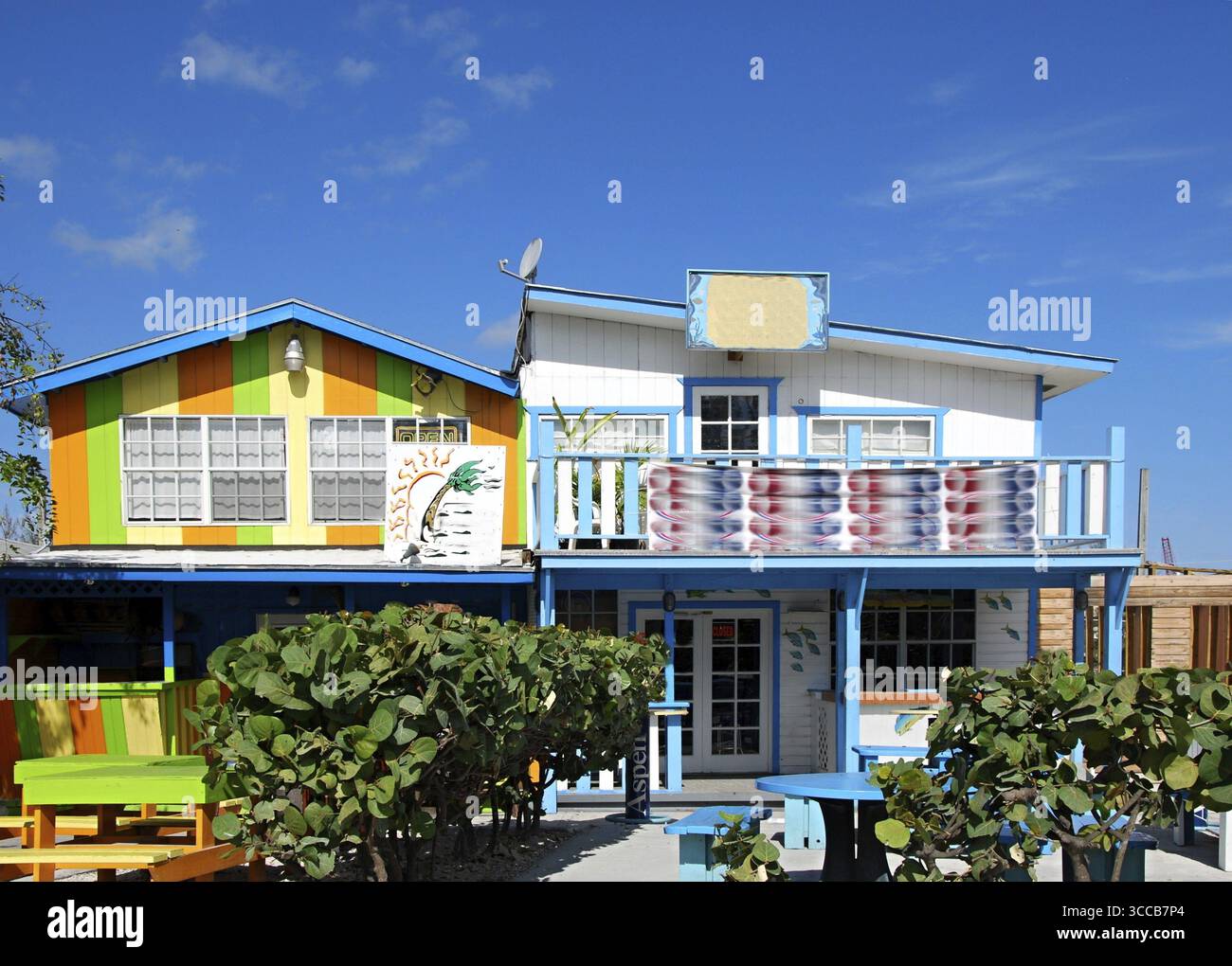 Colorful Houses at the Fish Fry in Nassau, the Capital of the Bahamas ...