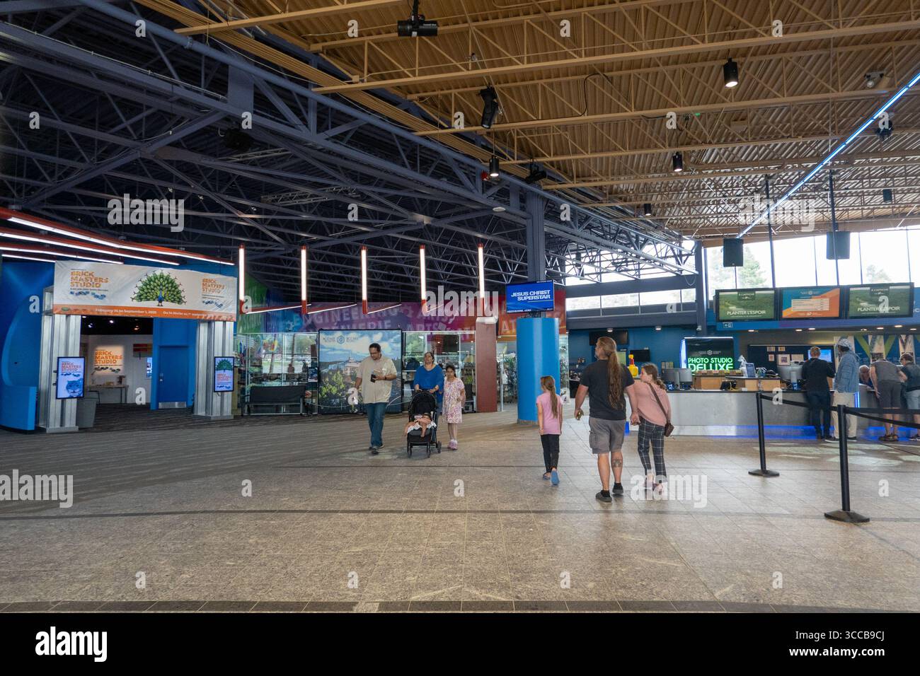 Visitors arrive at Science North. Science North, located in Sudbury ...