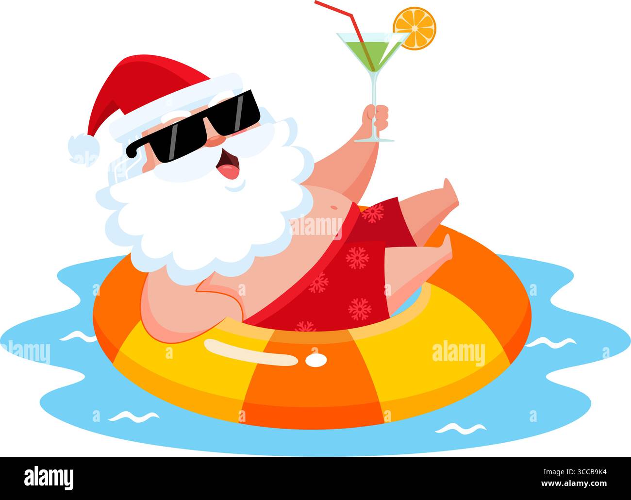 Swim in pool with father Stock Vector Images - Alamy