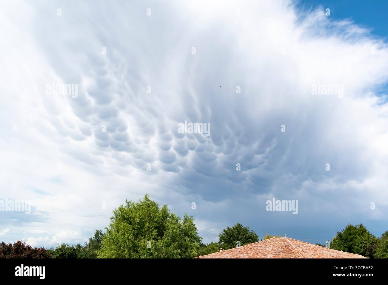 Mammatus, mamma, sky and clouds for backgrounds, outdoors, nebula ...