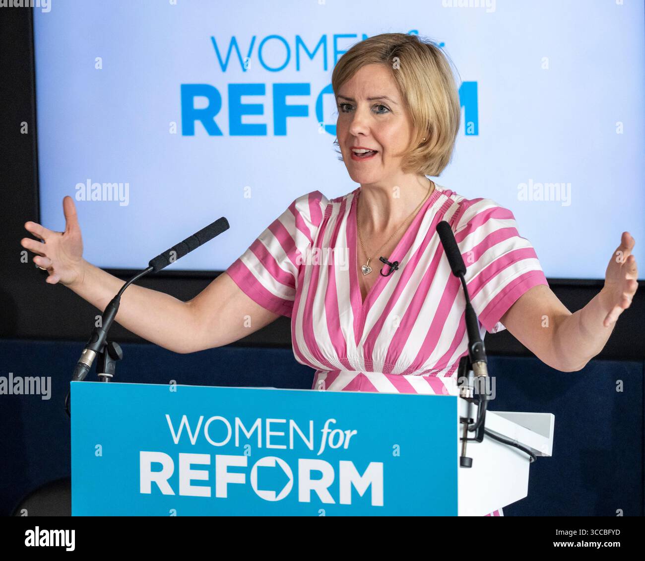 London, UK. 11 August 2025. Dame Andrea Jenkyns, Mayor of Greater ...