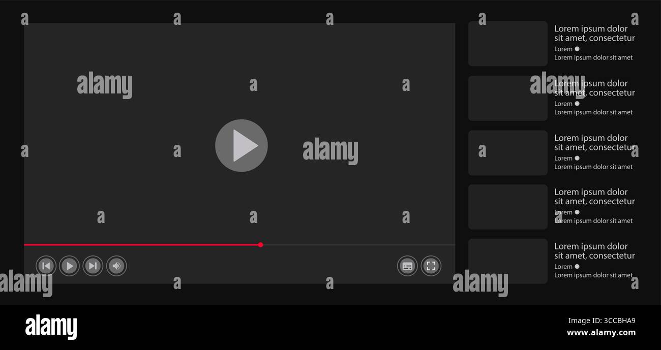 Video podcast bar Stock Vector Images - Alamy