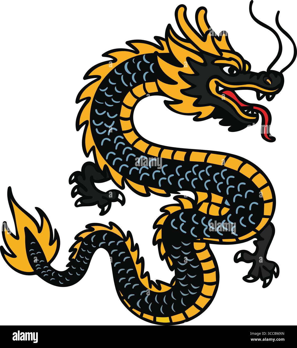 Illutration of dragon hi-res stock photography and images - Alamy