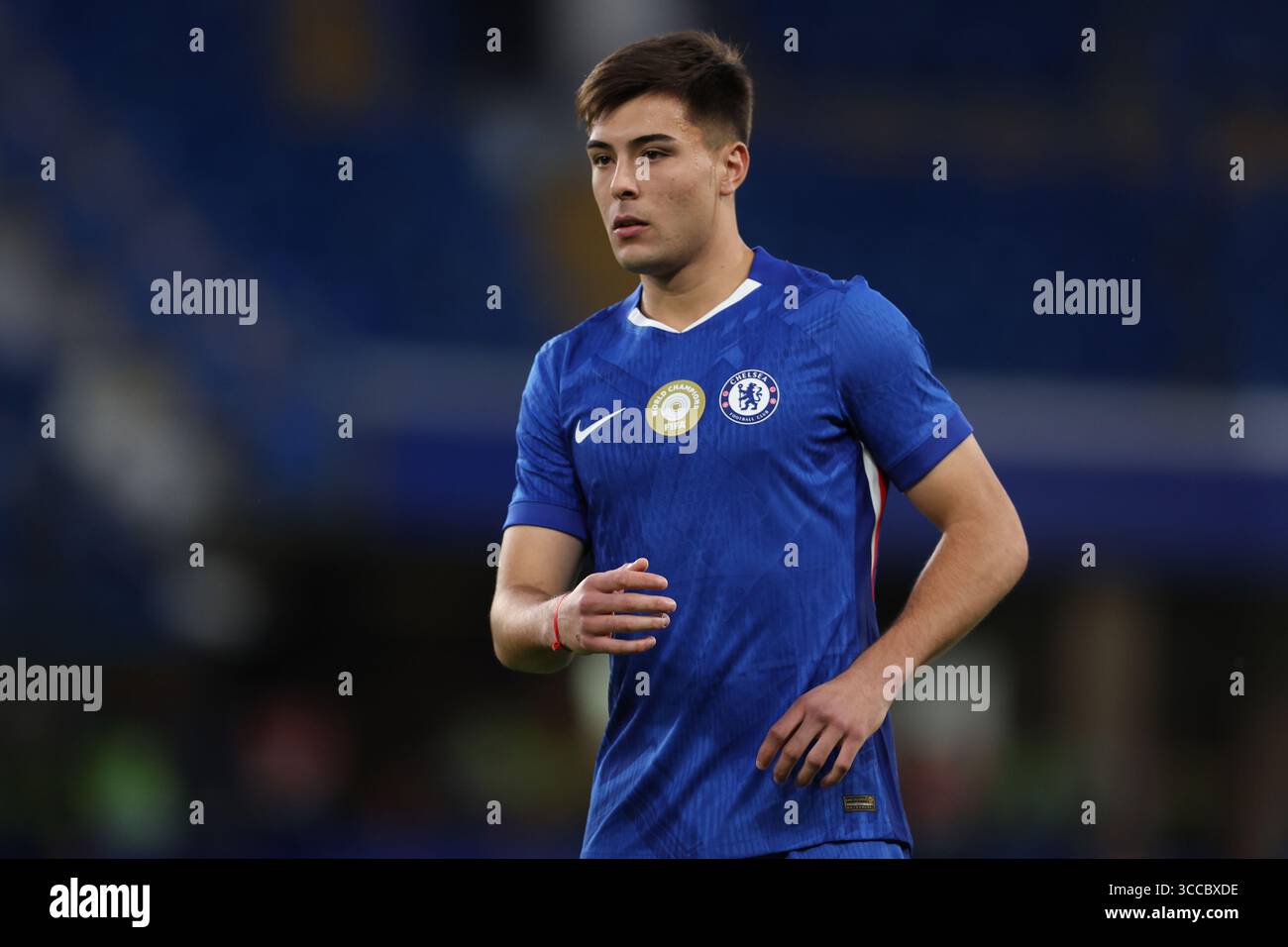 London, England, 8th August 2025. Aaron Anselmino of Chelsea during the ...