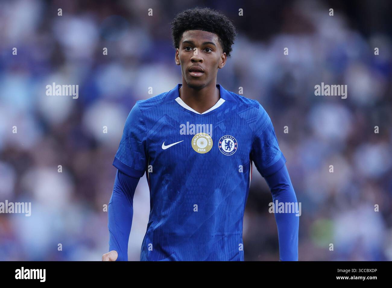 London, England, 8th August 2025. Josh Acheampong of Chelsea during the ...