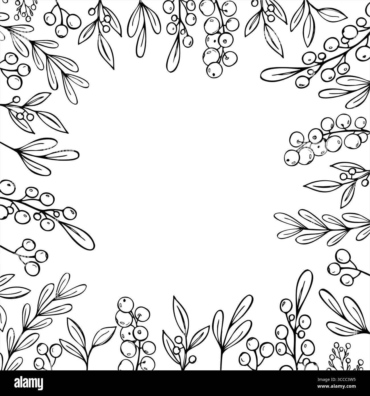 Square plant decoration Stock Vector Images - Alamy