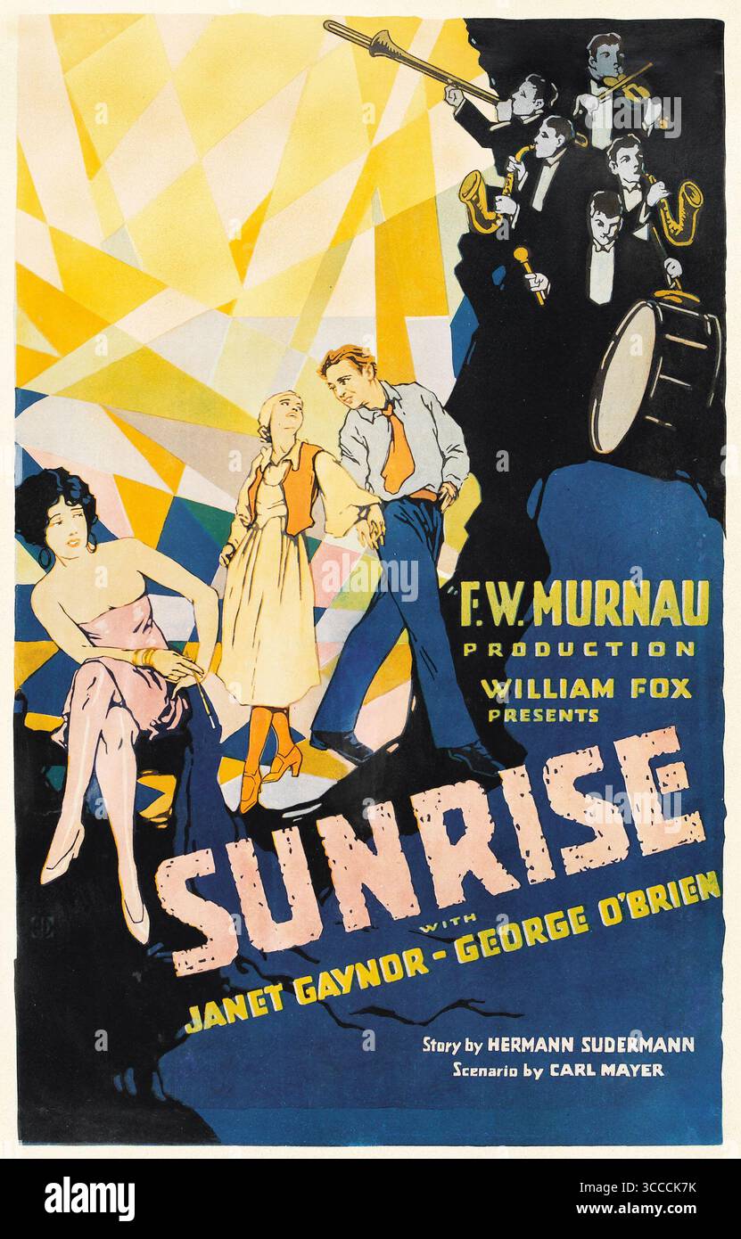 Sunrise (Fox 1927) Window Card - Janet Gaynor, George O'Brien Stock ...