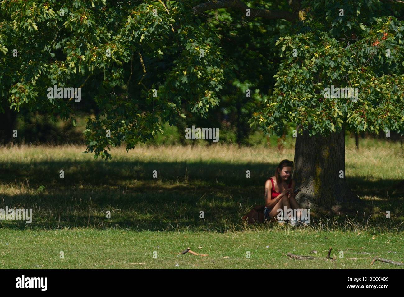 People sit in the sun in London as parts of the United Kingdom face a ...