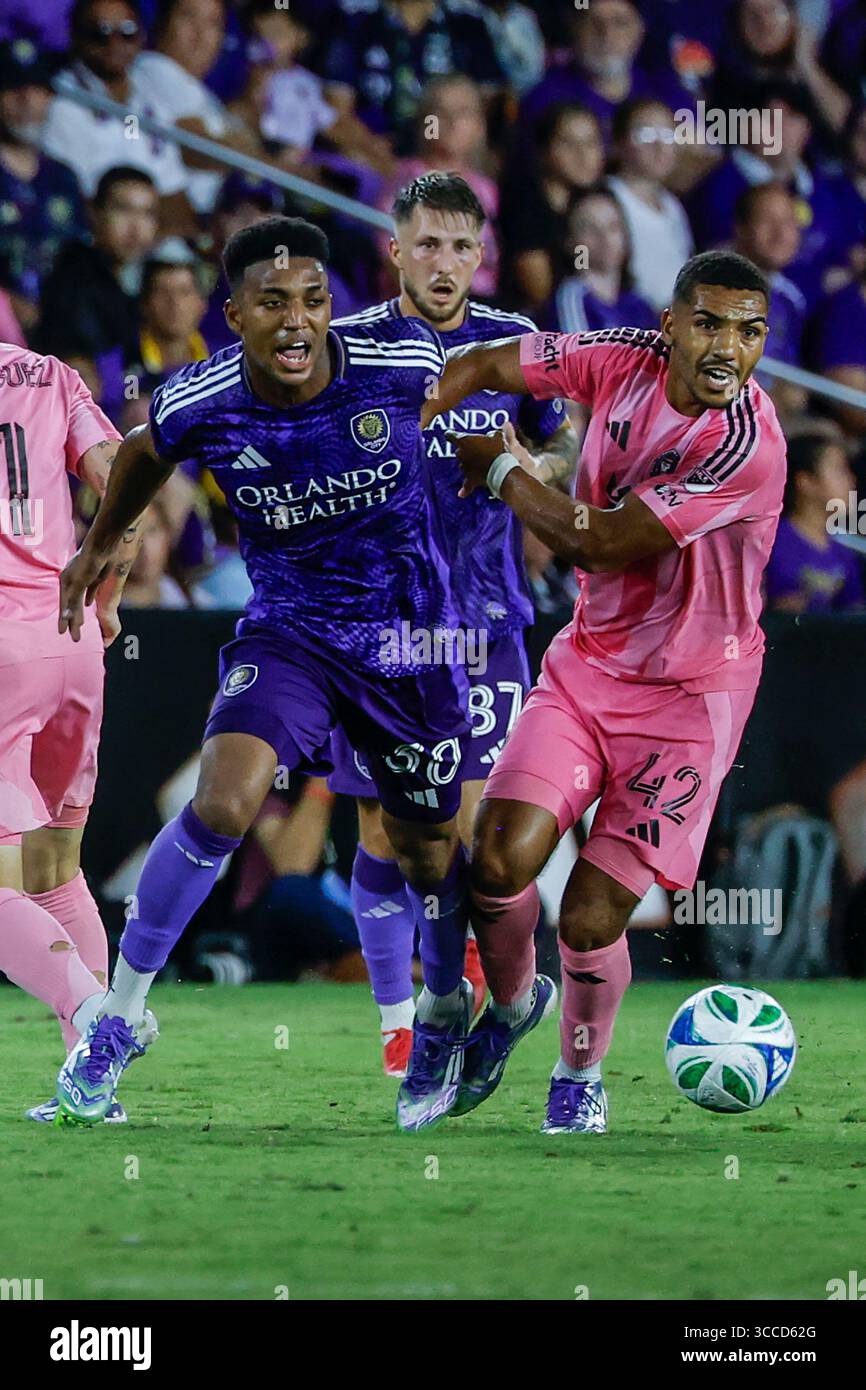 Orlando City defender Alex Freeman (30) and Inter Miami midfielder ...