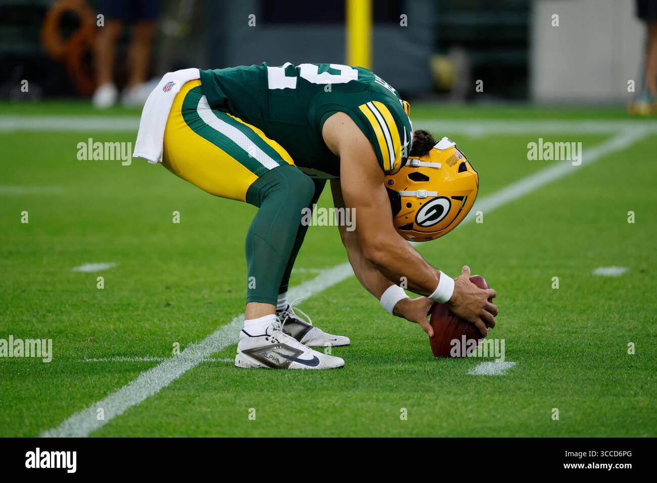 Green Bay Packers long snapper Matt Orzech a during a preseason NFL ...