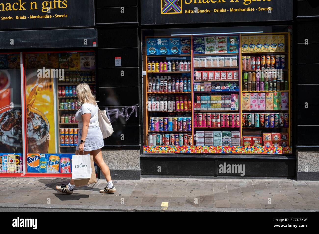 Prime energy drinks alongside snacks, vapes and Monster drinks for sale ...