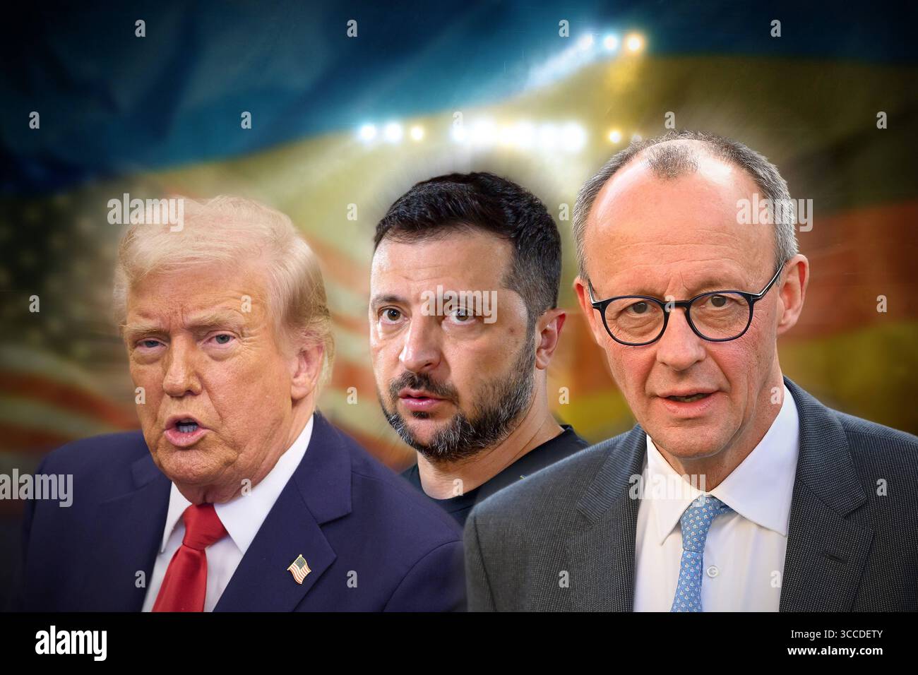 FOTOMONTAGE:Kurz vor Alaska-Treffen Bundeskanzler Friedrich Merz plant ...
