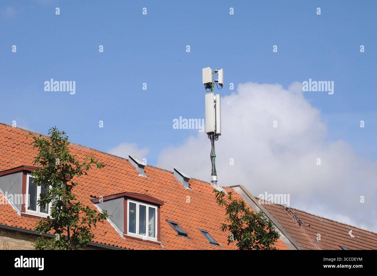 Copenhagen/ DenmarK/11 AUGUST 2025/civil defence siren intalled on roof ...