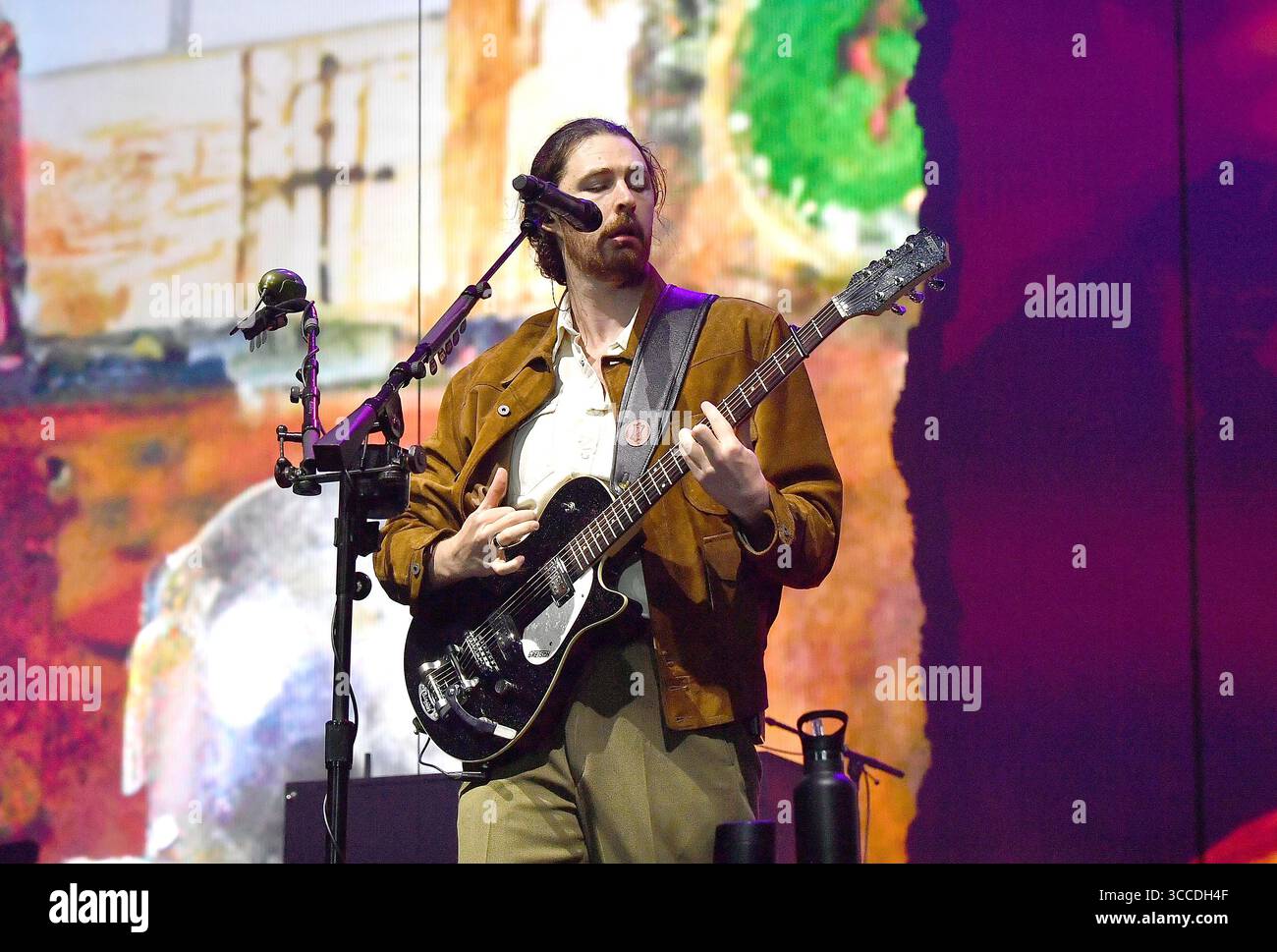 Hozier performs at Outside Lands at Golden Gate Park on August 10, 2025 ...