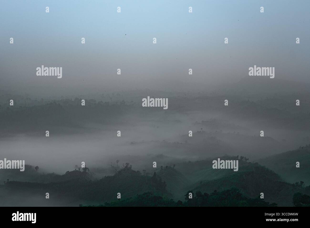 Aerial view of Sajek cloud-covered landscape Stock Photo - Alamy