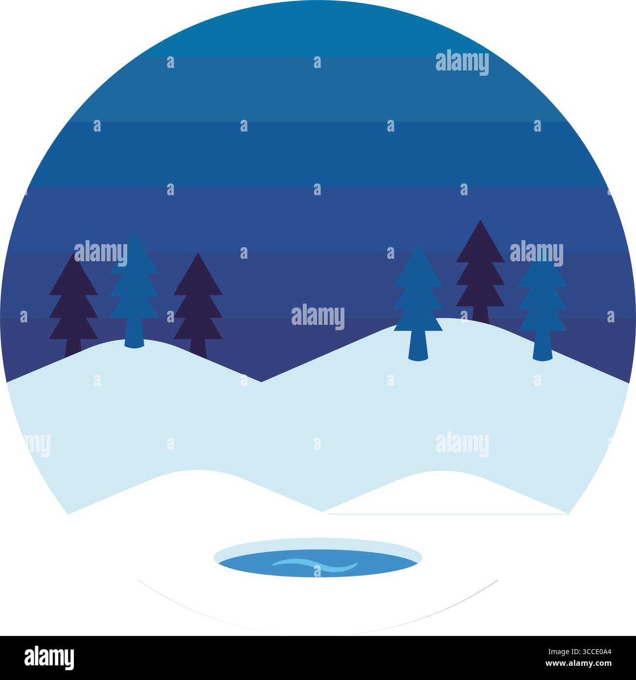 Background frozen lake Stock Vector Images - Alamy