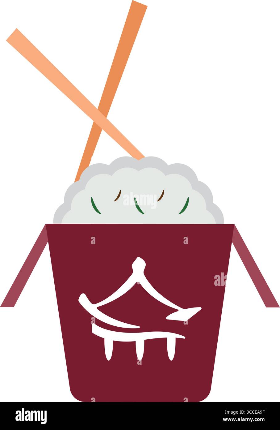 Rice in box Stock Vector Images - Alamy