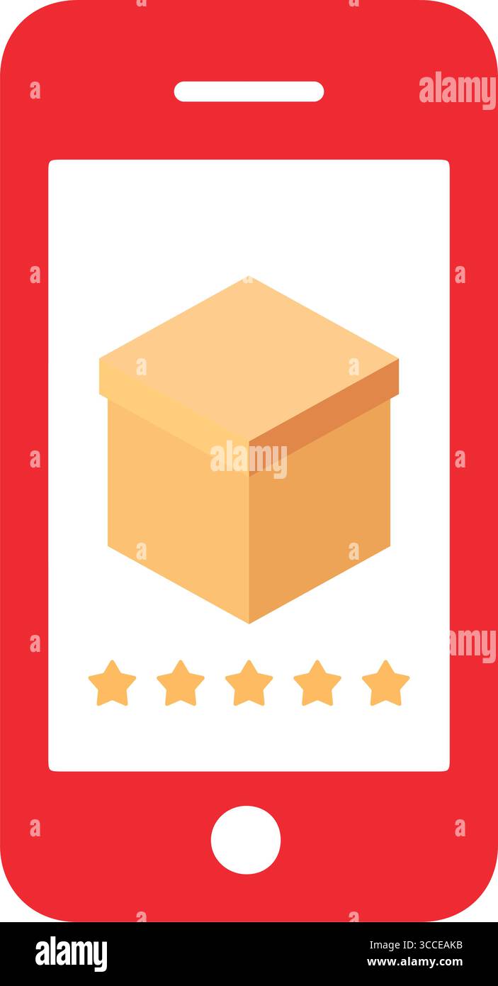 Vector delivery feedback Cut Out Stock Images & Pictures - Alamy