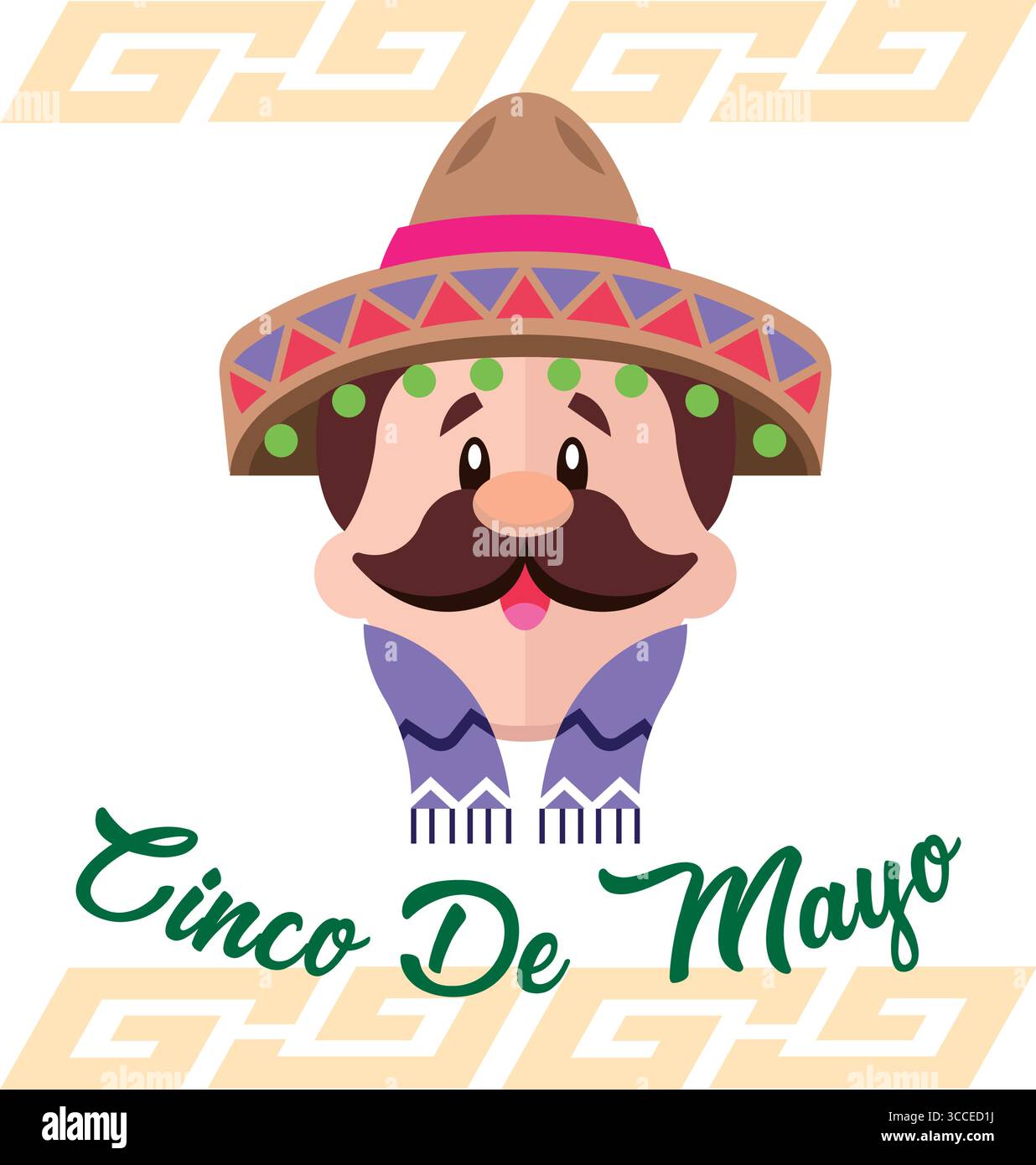 Cinco de Mayo Mexican character. Vector Stock Vector Image & Art - Alamy