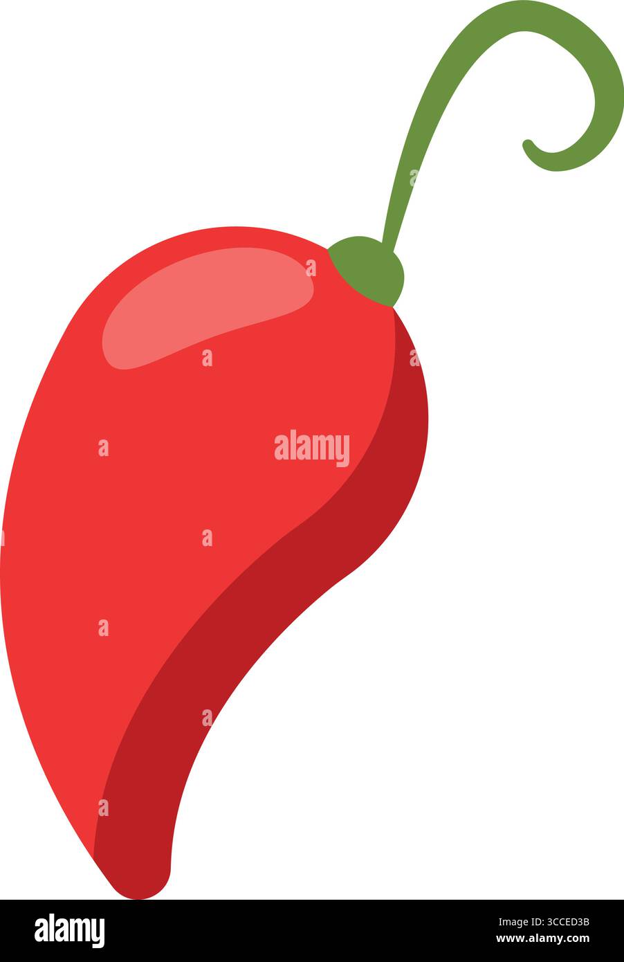 Bright spicy red chili Stock Vector Images - Alamy