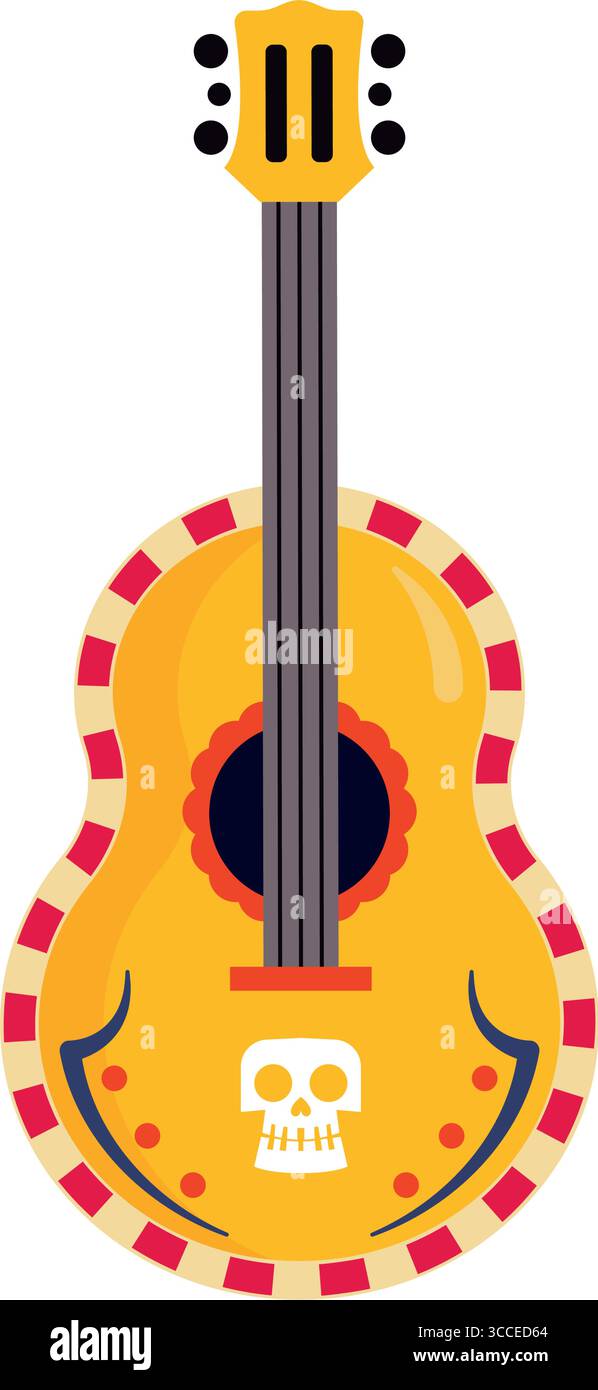 Traditional mexican guitar dia Cut Out Stock Images & Pictures - Alamy