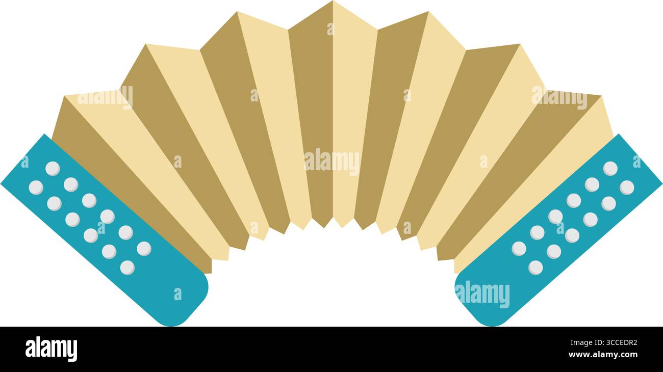 Traditional folk accordion. Vector Stock Vector Image & Art - Alamy