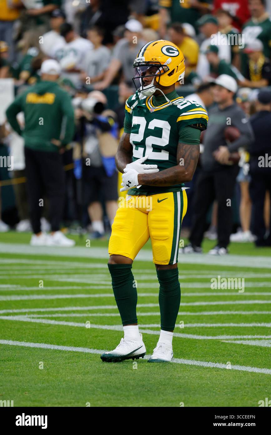Green Bay Packers wide receiver Matthew Golden a during a preseason NFL ...