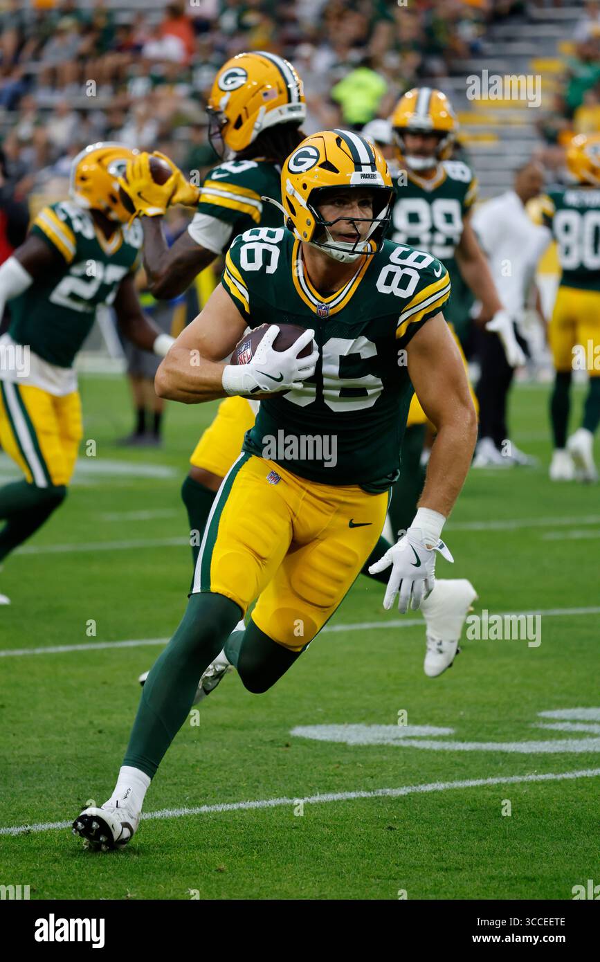 Green Bay Packers tight end John FitzPatrick during a preseason NFL ...