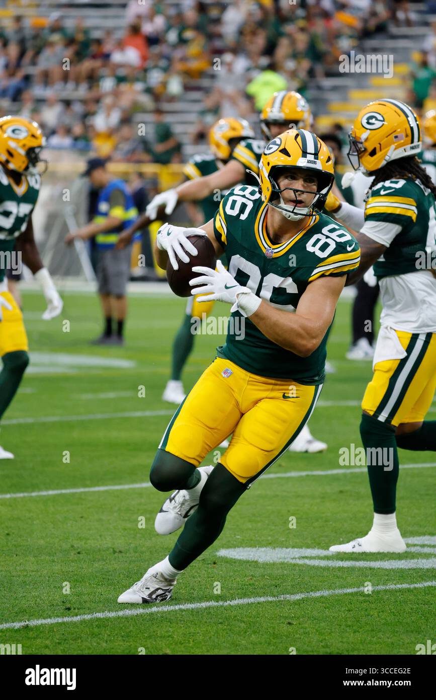 Green Bay Packers tight end John FitzPatrick during a preseason NFL ...