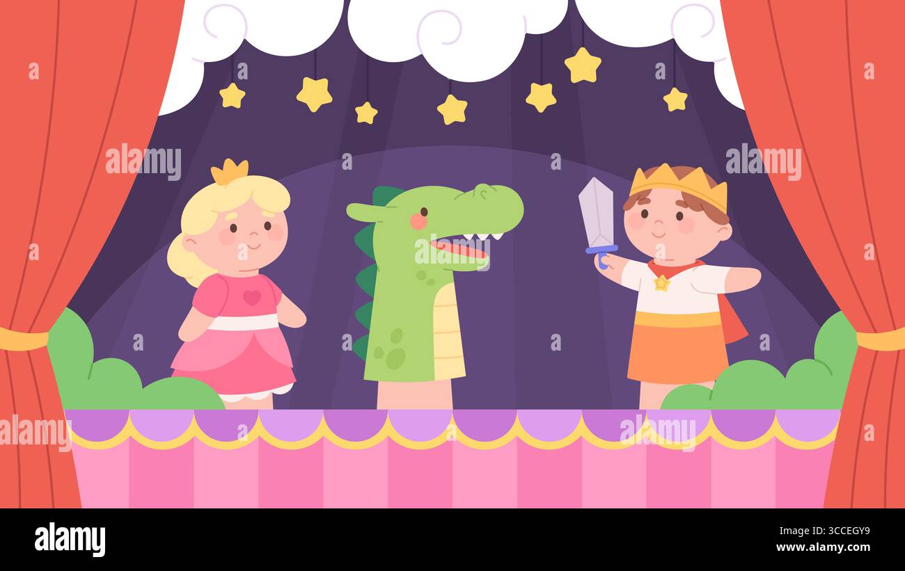 Family of finger puppets Stock Vector Images - Alamy