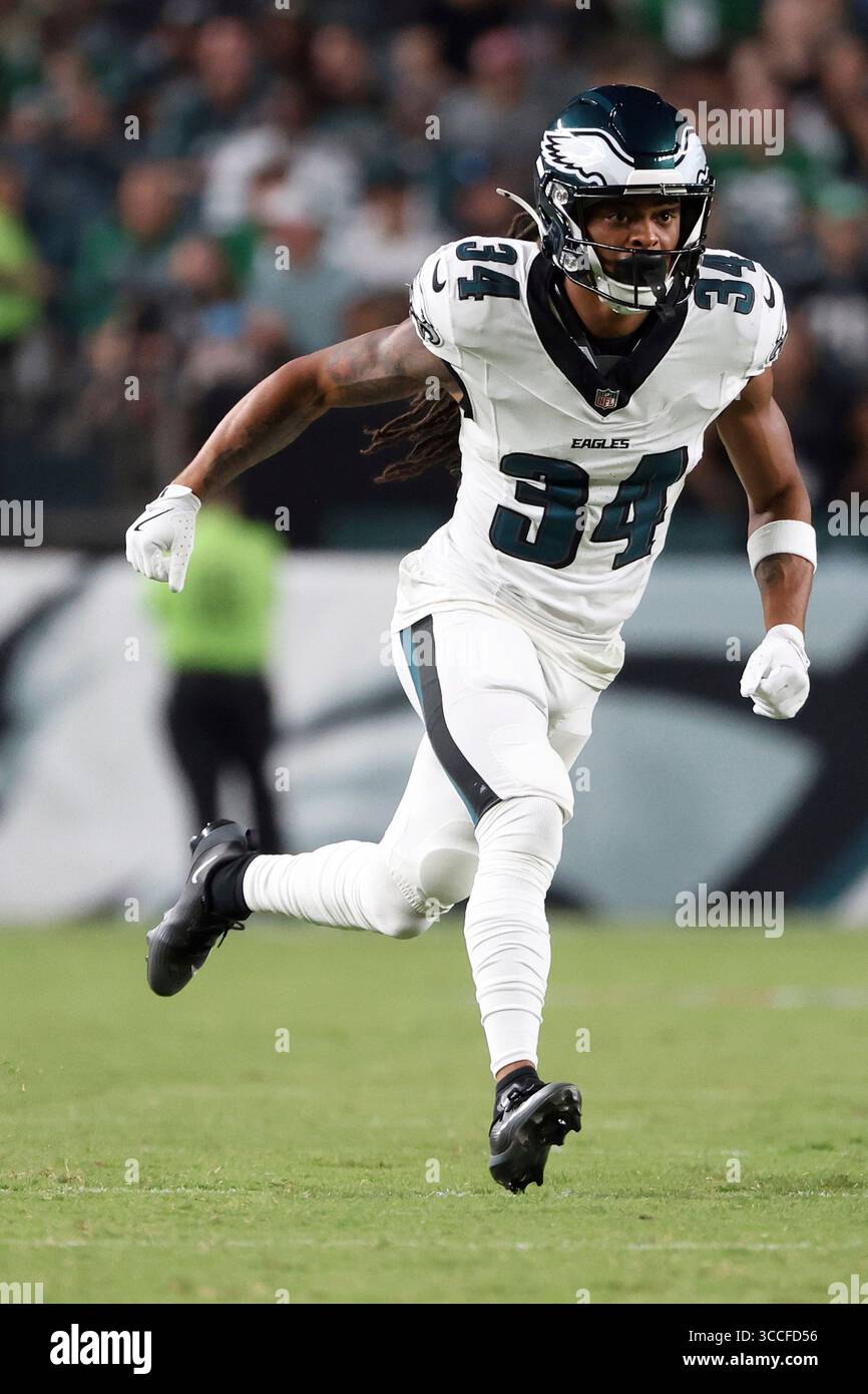 Philadelphia Eagles cornerback Parry Nickerson (34) rushes during an ...