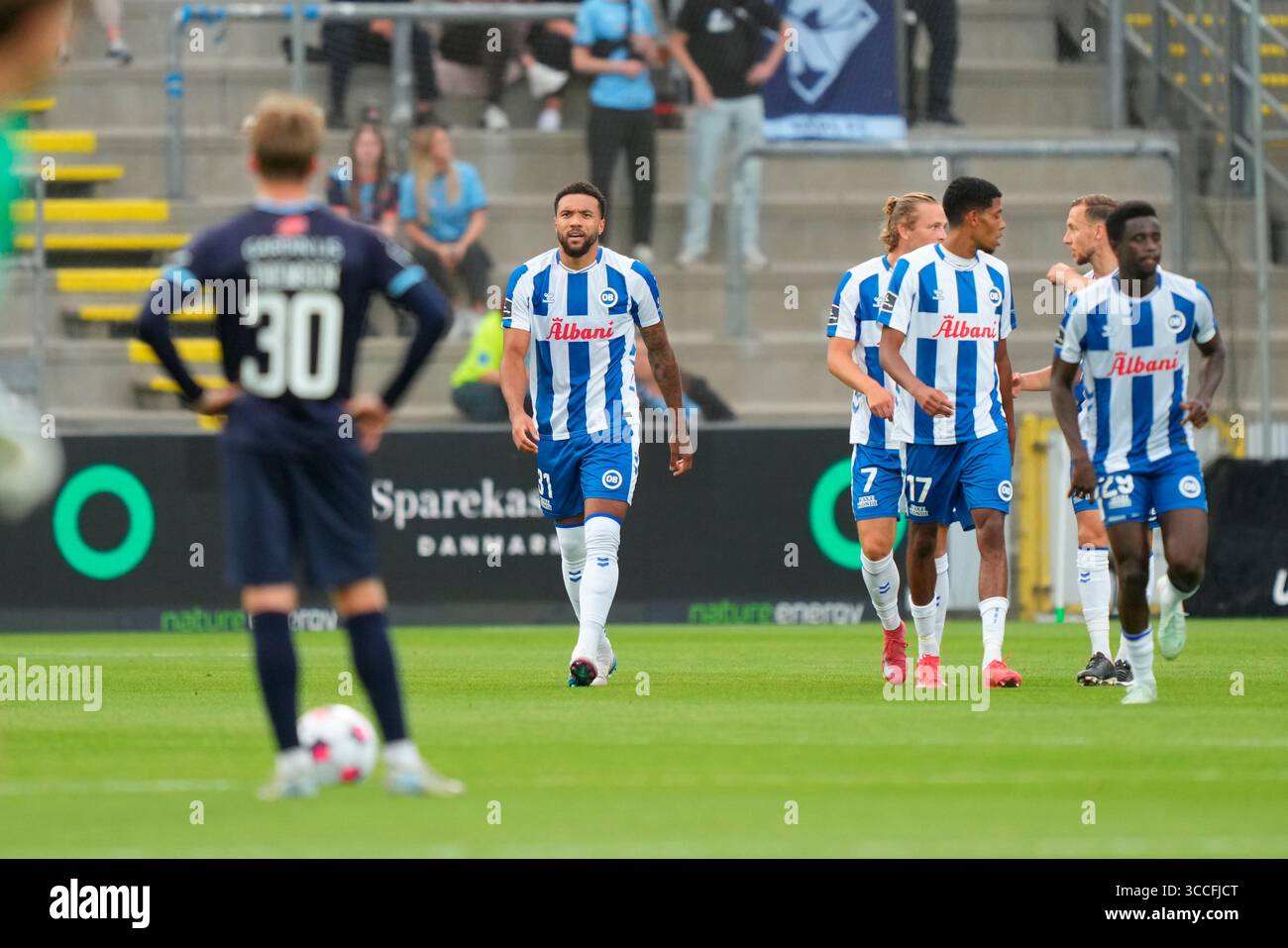 Superligakampen mellem OB og Randers FC paa Nature Energy Park i Odense ...