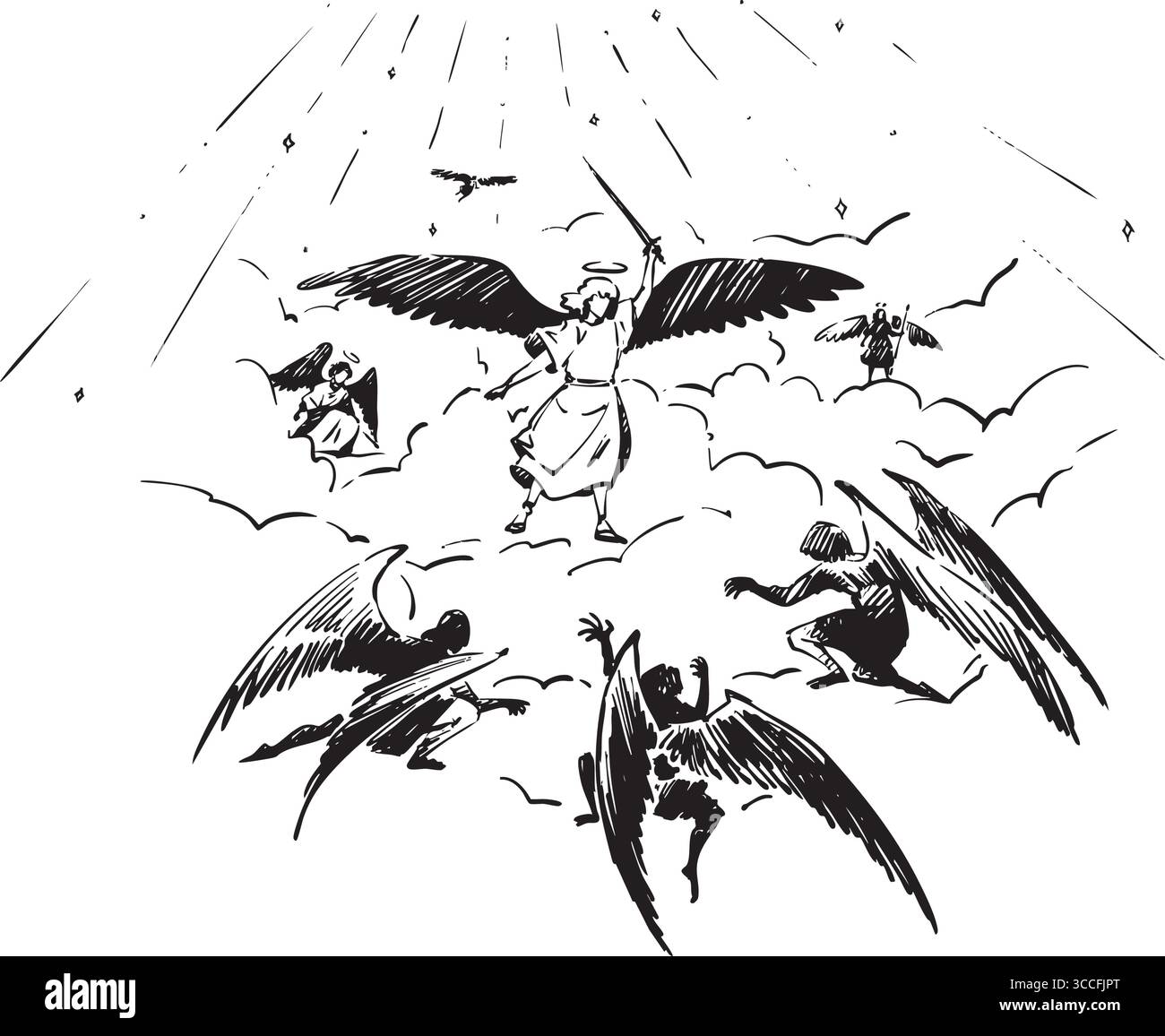 Host of angels hi-res stock photography and images - Alamy