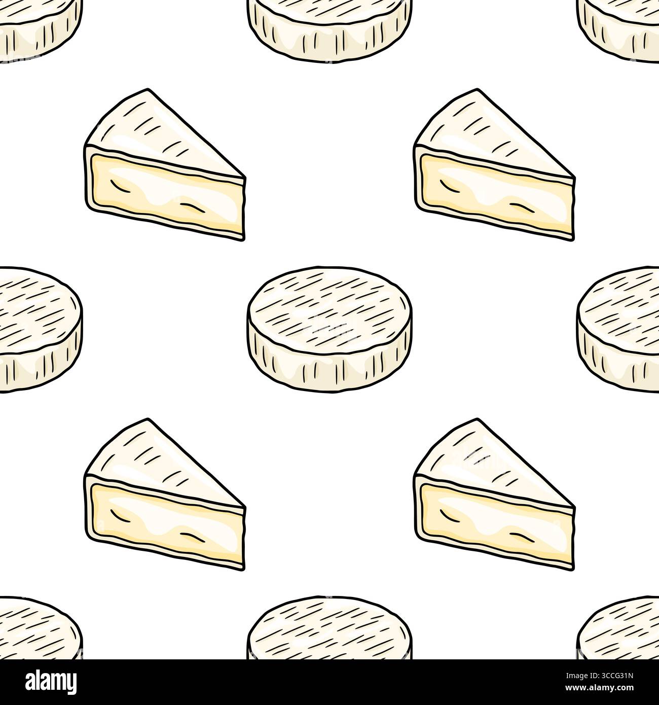 Brie cheese white paper Stock Vector Images - Alamy