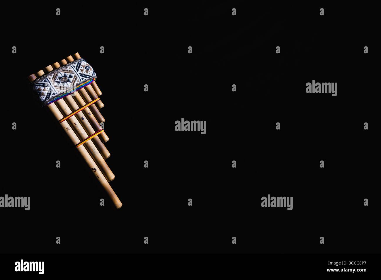 Andean flute and panpipe, traditional musical instruments of the Andes ...