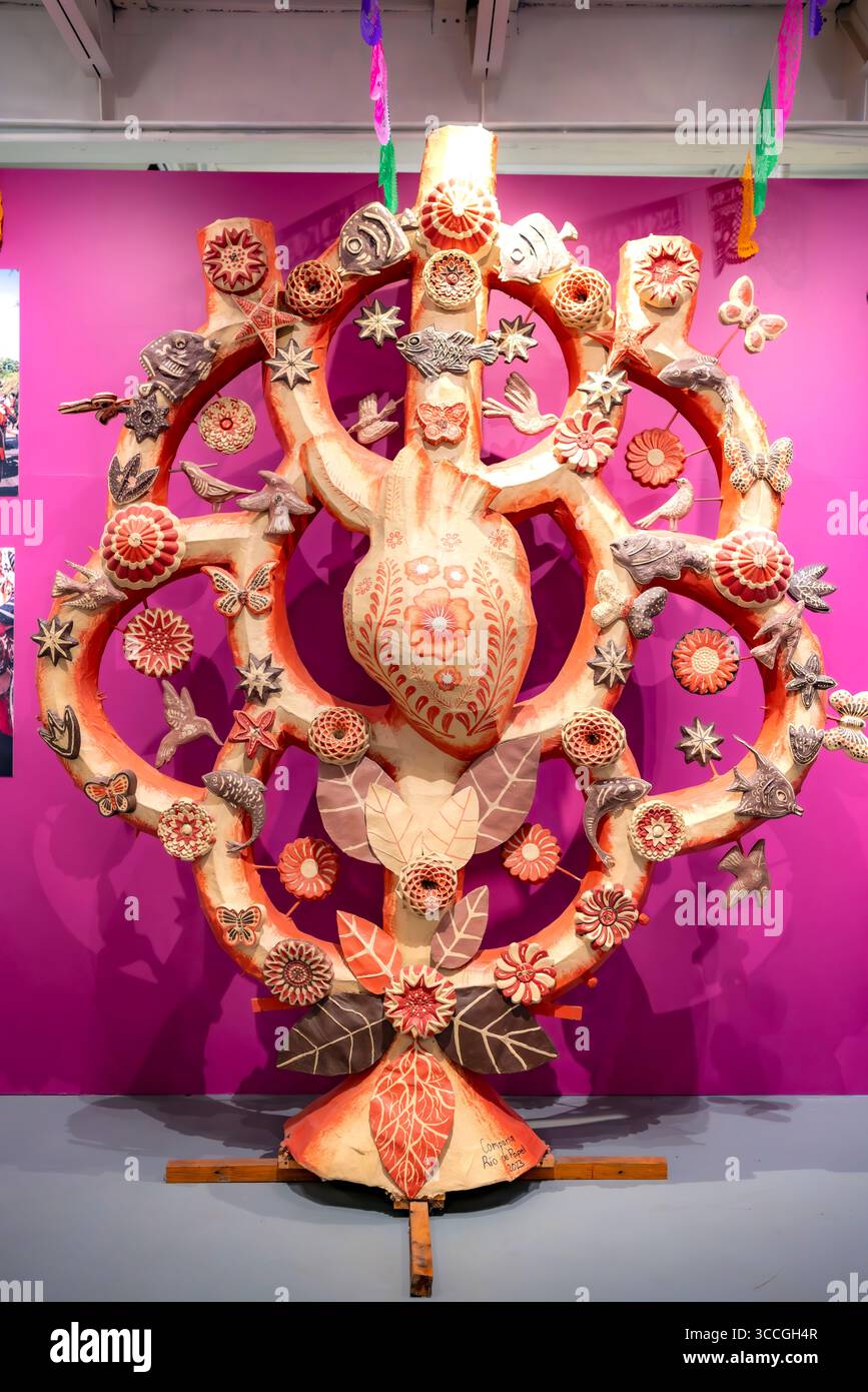 Mexico City, Mexico - November 3, 2024: Detailed Tree of Life sculpture ...