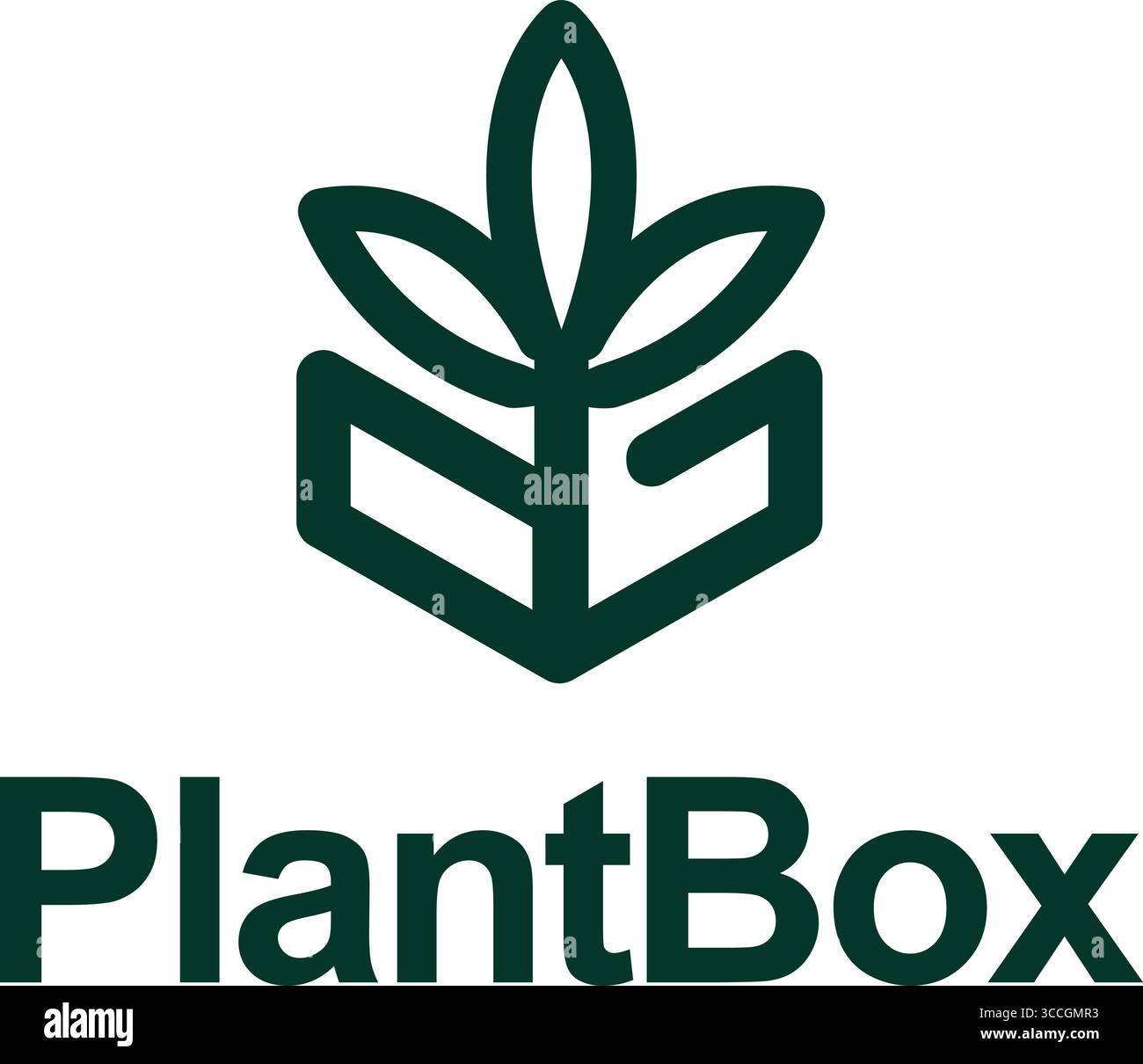 Eco leaf box icon Cut Out Stock Images & Pictures - Alamy