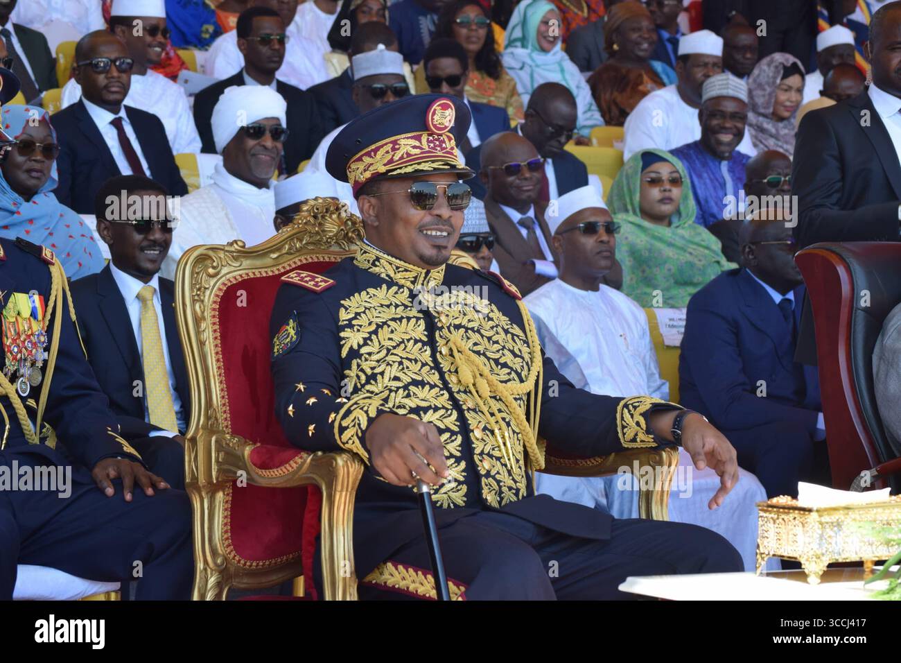 N'djamena, Chad. 11th Aug, 2025. Chadian President Mahamat Idriss Deby ...