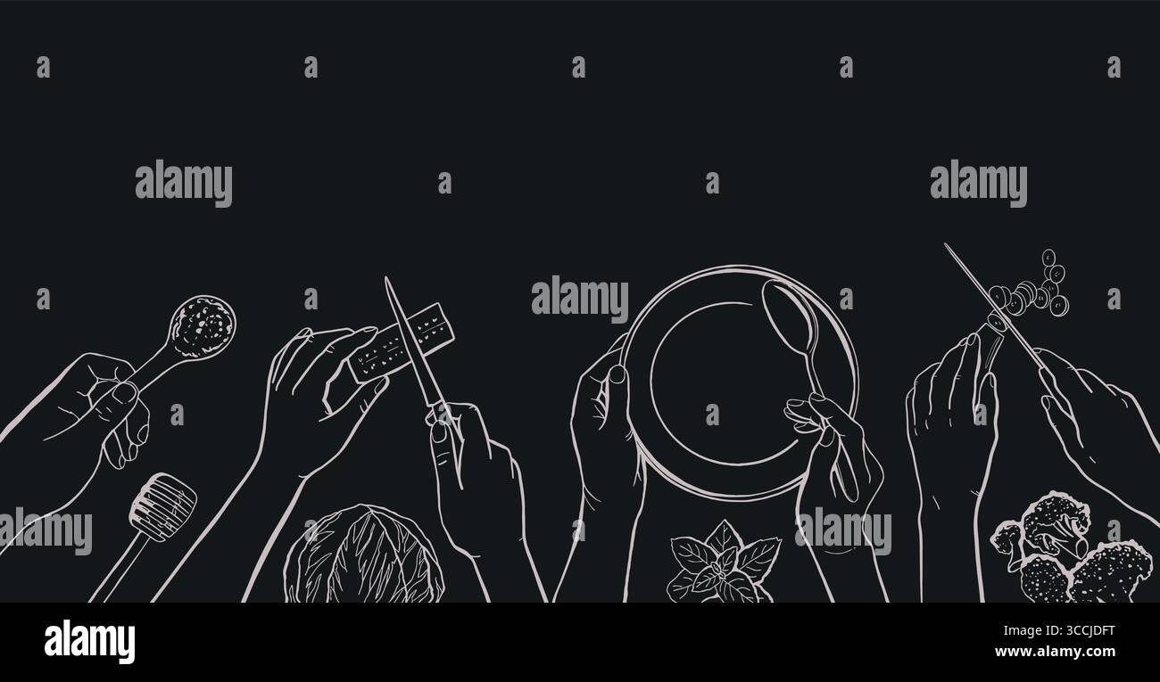 Gastronomy process Stock Vector Images - Alamy