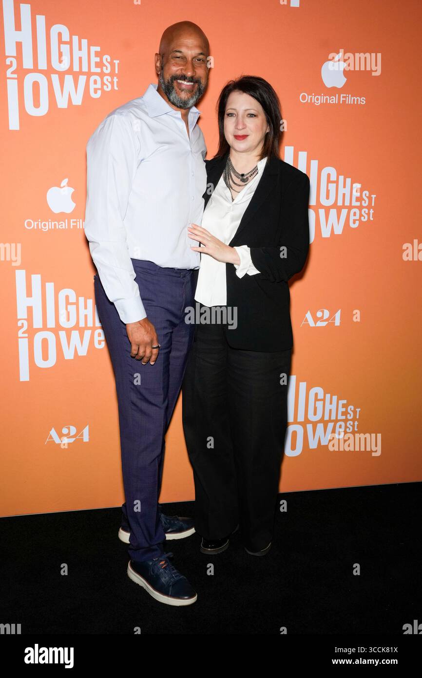 Keegan-Michael Key, left, and Elle Key attend the premiere of the ...