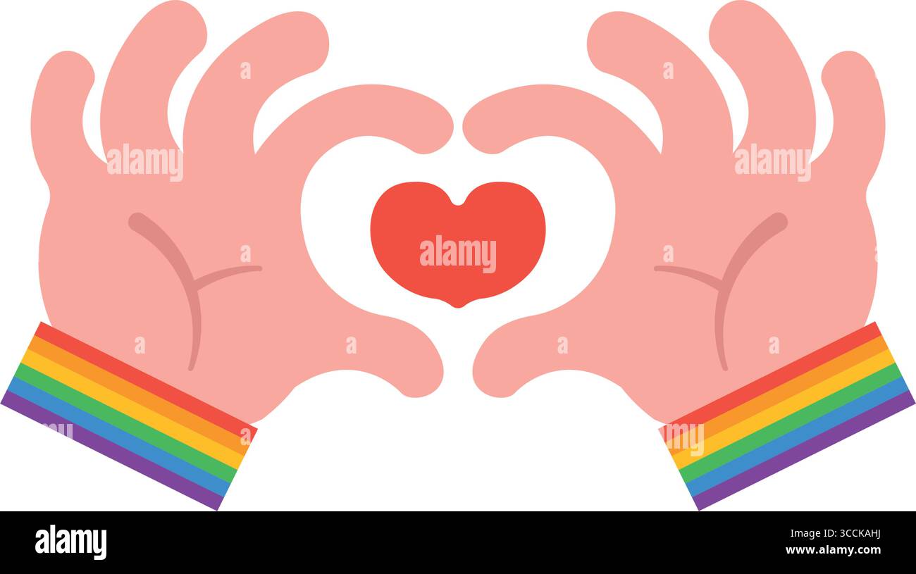 Hands forming heart Cut Out Stock Images & Pictures - Alamy