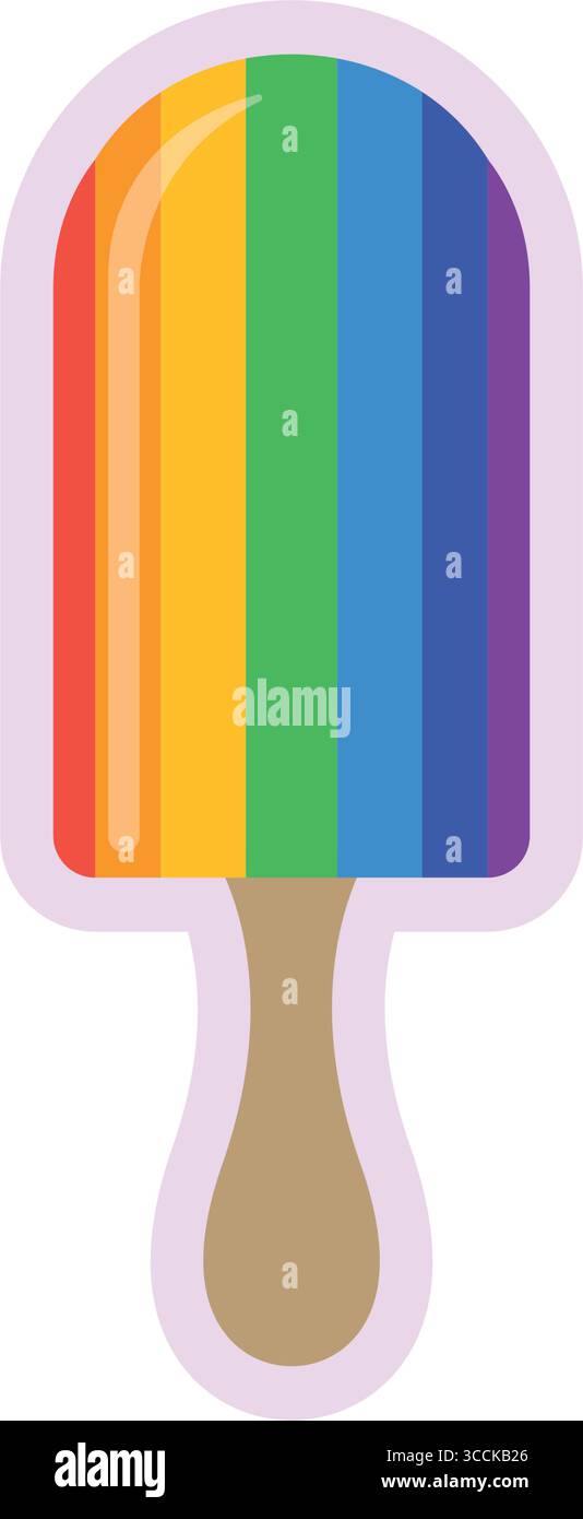 Striped popsicle Stock Vector Images - Alamy