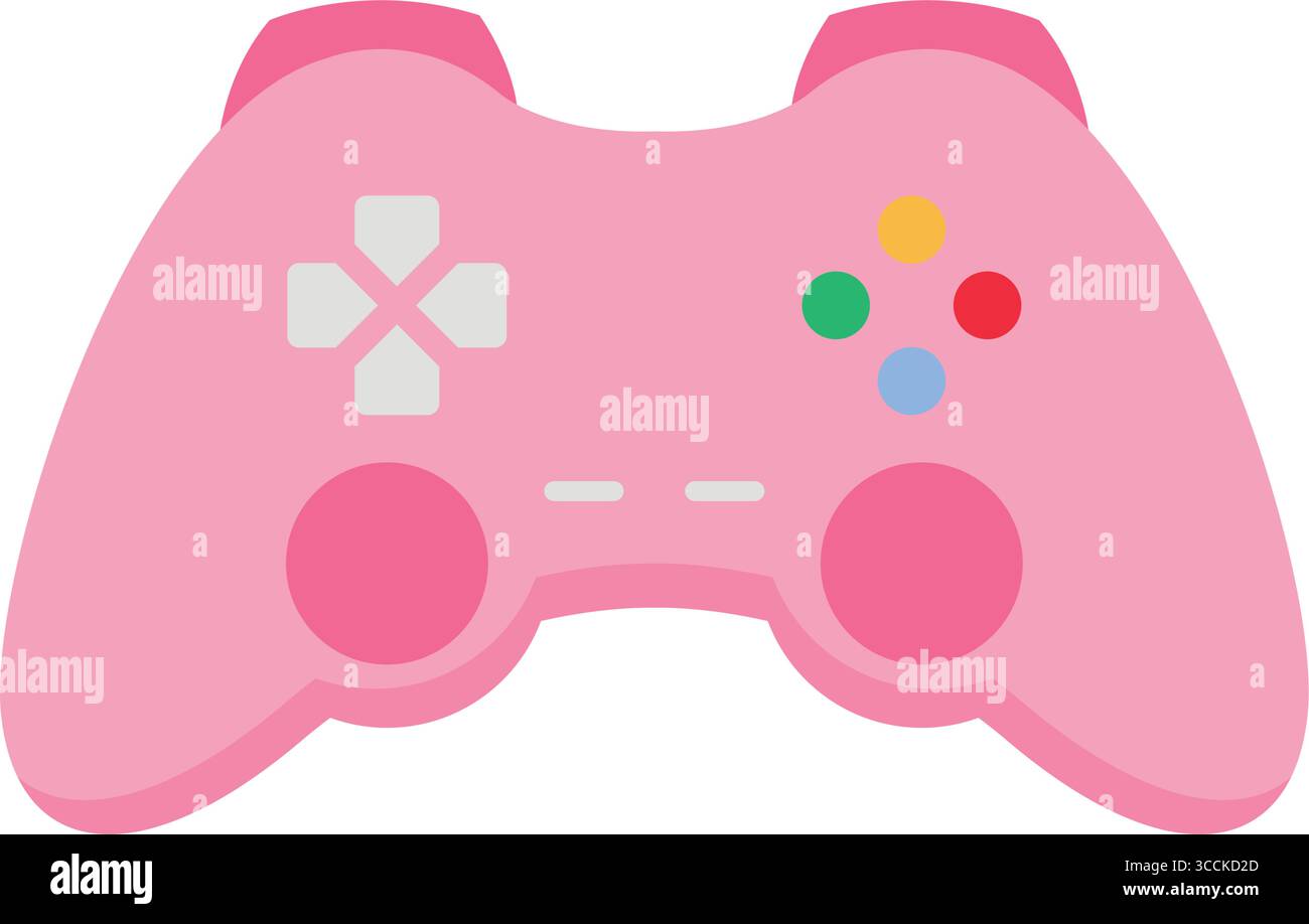 Pink Gaming Controller Icon. Vector Stock Vector Image & Art - Alamy