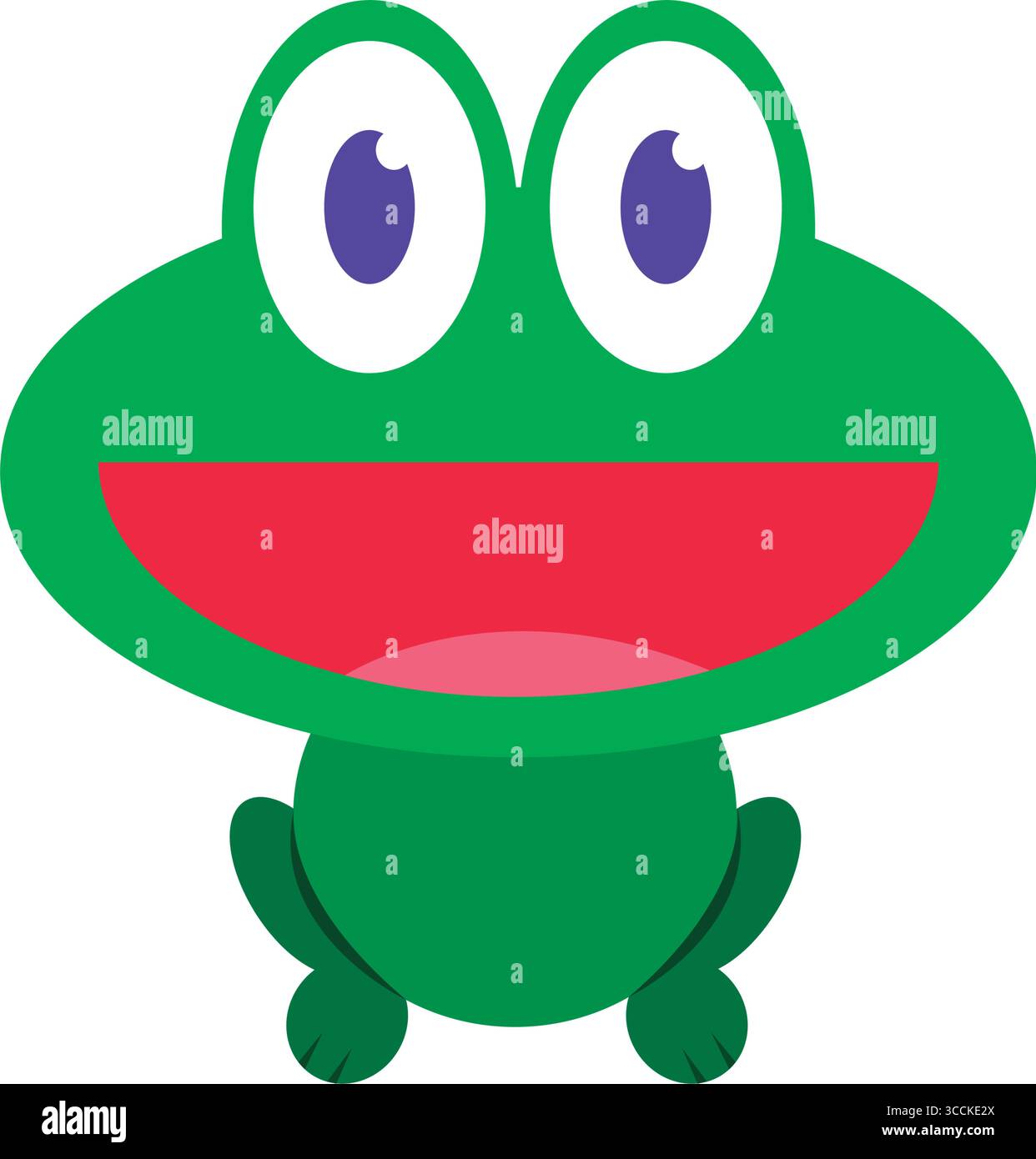 Happy frog illustration vector hi-res stock photography and images - Alamy
