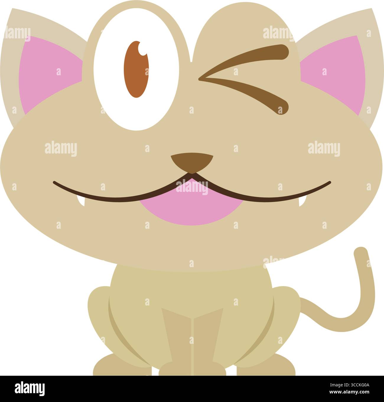 Cheeky pose winking Stock Vector Images - Alamy