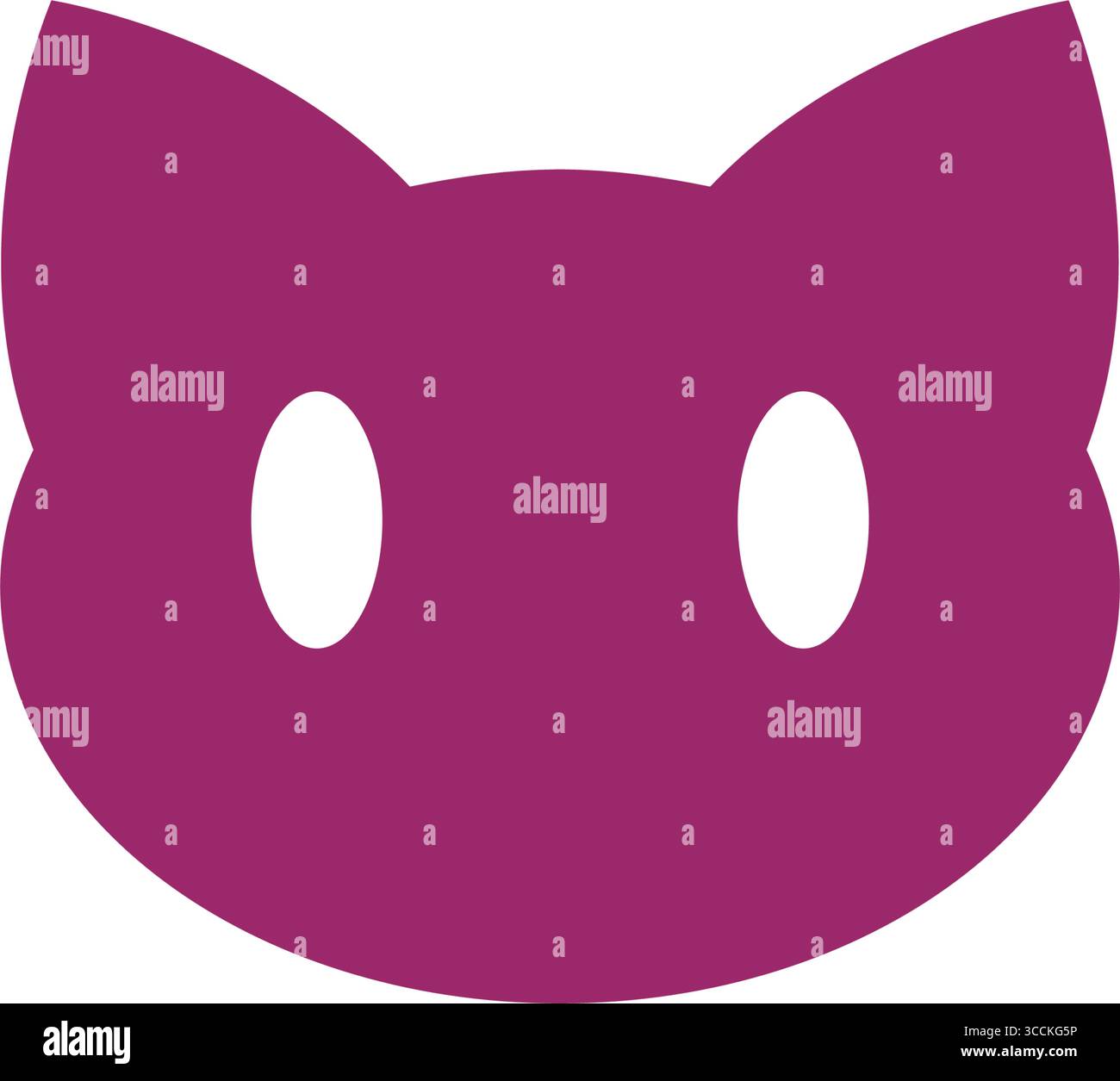 Round face cat Stock Vector Images - Alamy